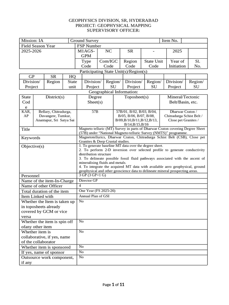 Mt Proposal 57b | PDF | Ore | Geology