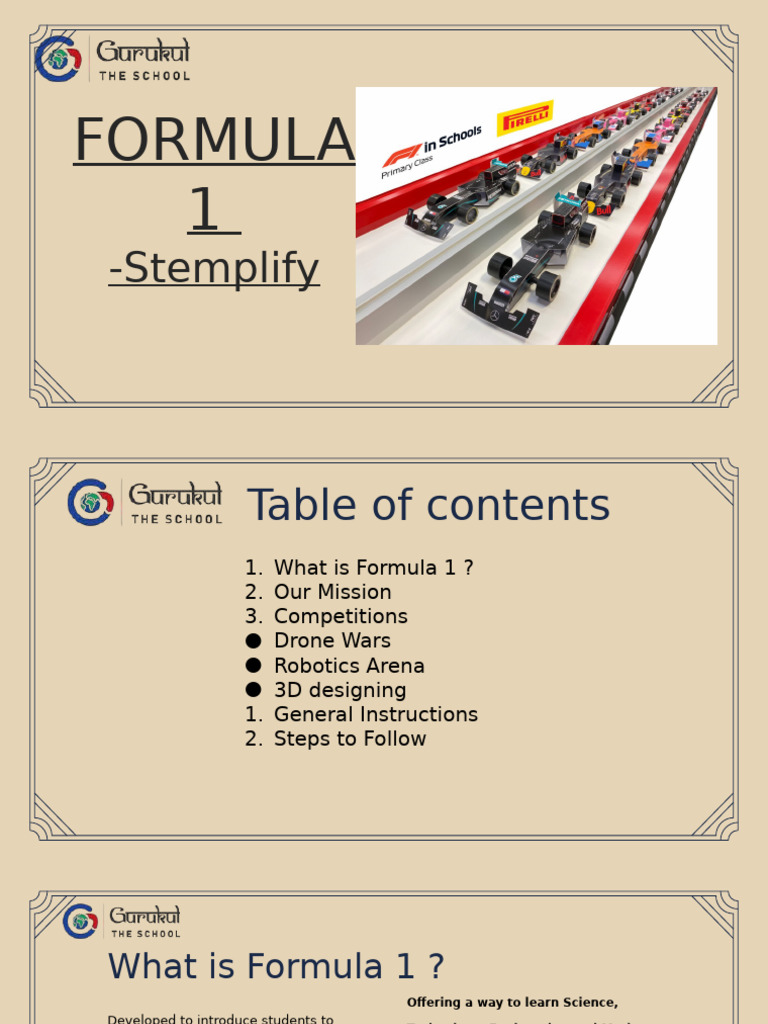 FORMULA 1 - Stemplify | PDF | 3 D Computer Graphics