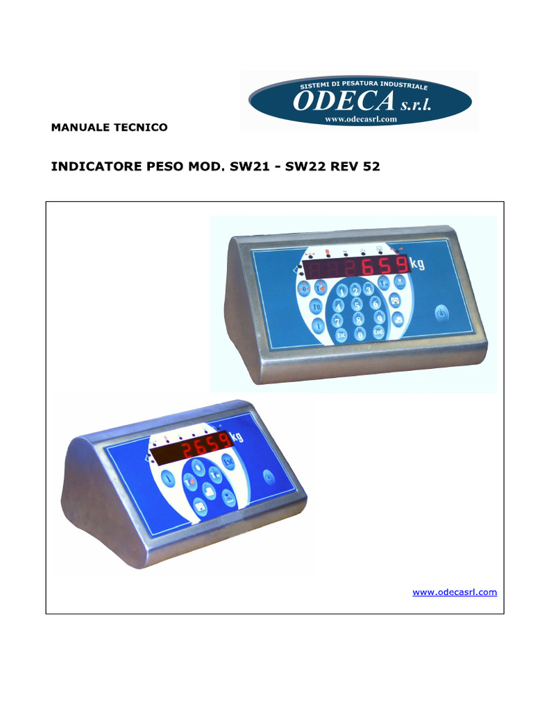 Manuale Tecnico ODECA SW22 | PDF