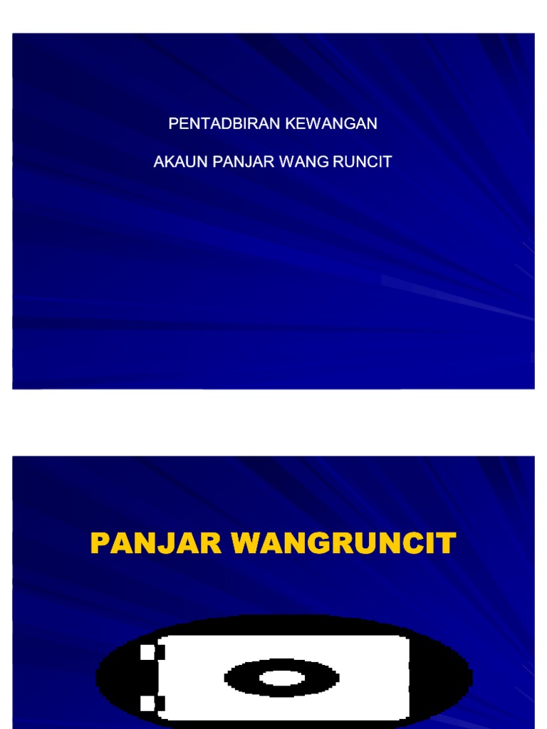 Panjar Wang Runcit (B) | PDF