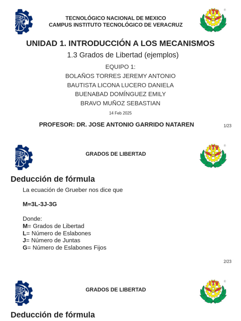 Ejemplos de Grados de Libertad | PDF | Física