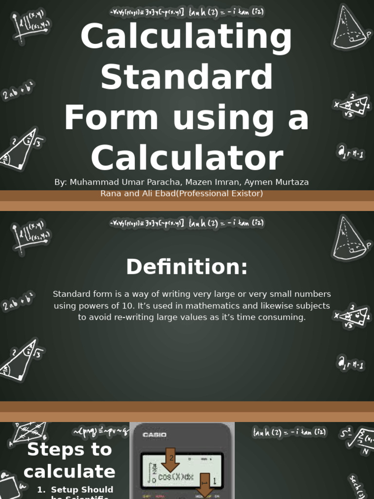 Final Standard Form Presentation | PDF