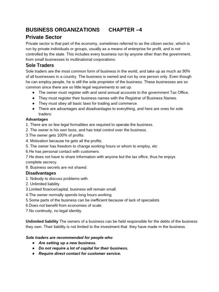 Overview of Business Organizations Types | PDF | Partnership | Franchising