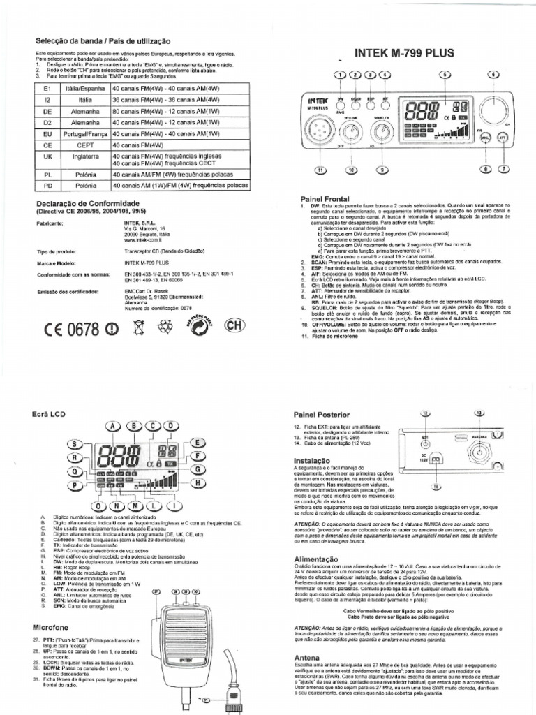 CB Intek M799 Plus | PDF