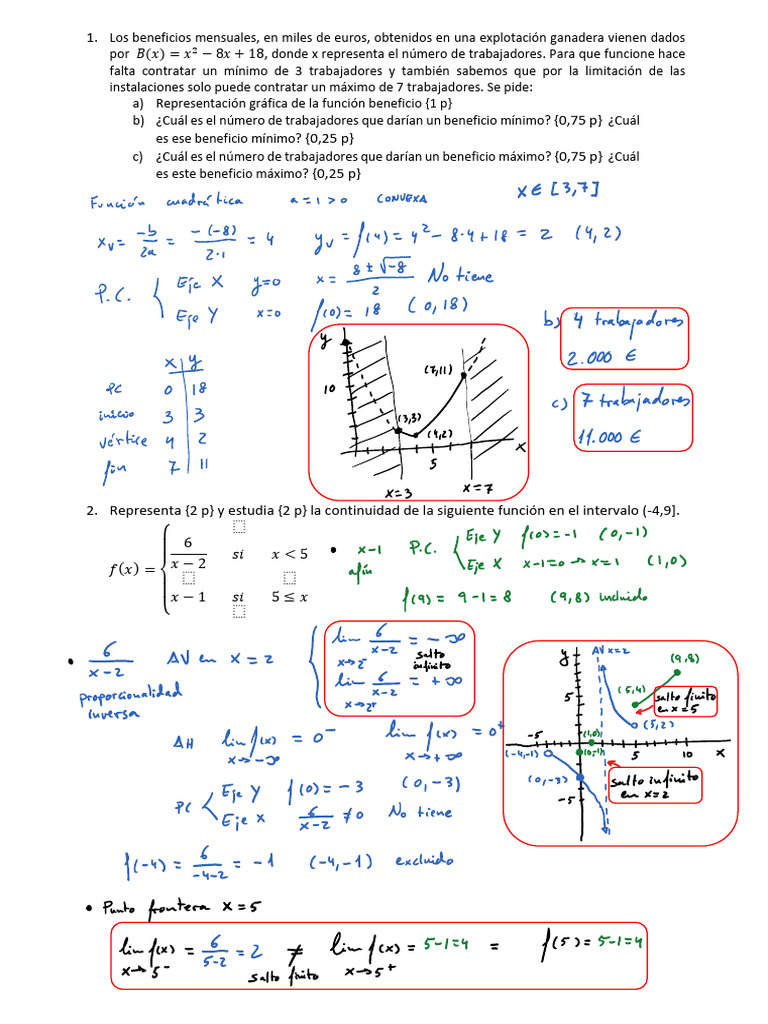 Examen Parcial 3a Funciones Solución | PDF