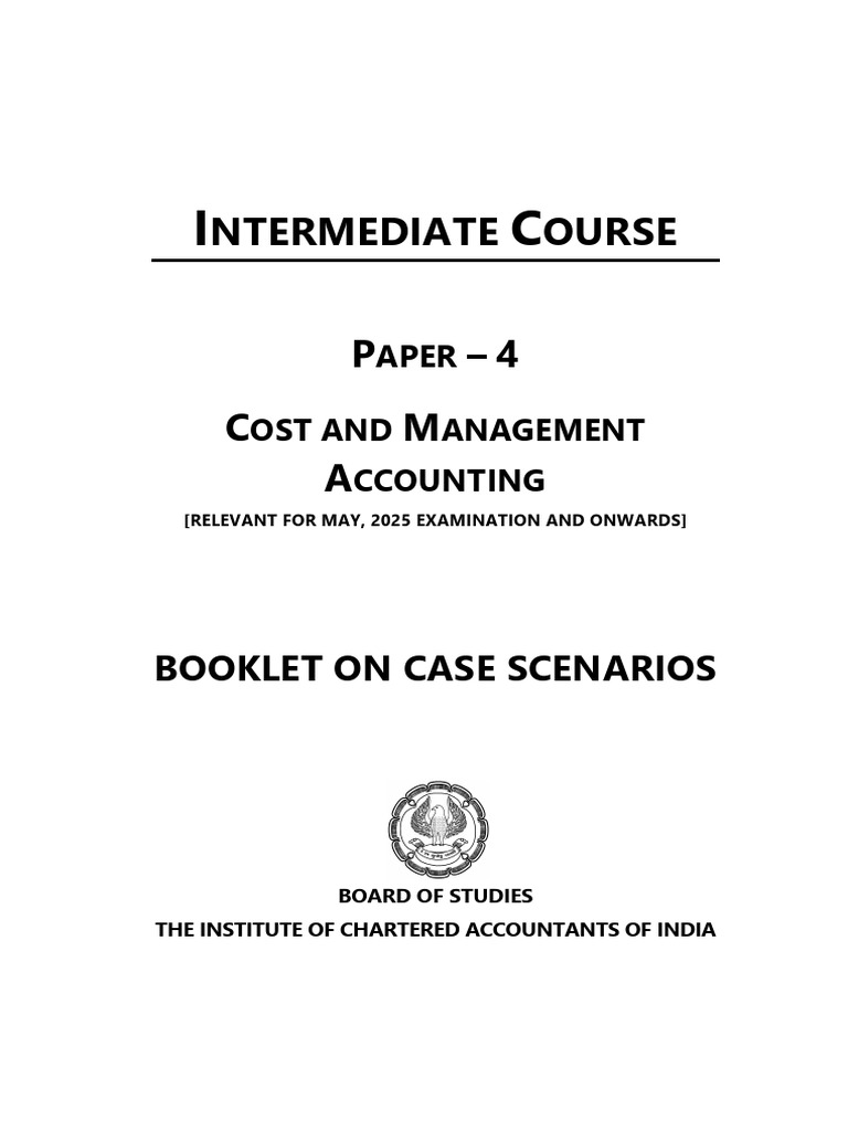 Costing Case Scenario | PDF | Management Accounting | Business