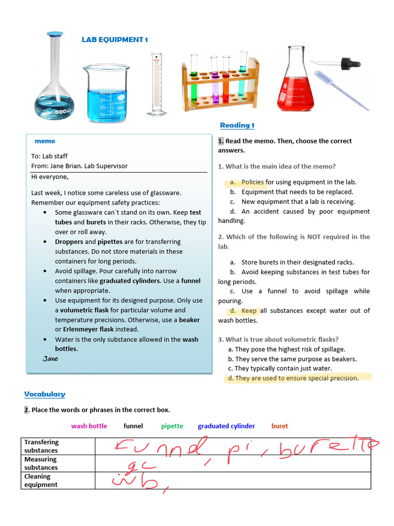 Microsoft Word - LAB EQUIPMENT 1 | PDF | Volume