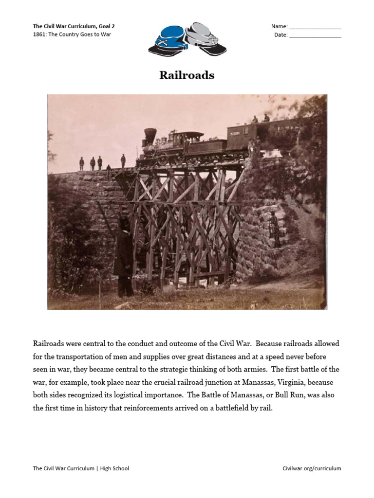 Civil War Innovations: Railroads & Telegraphs | PDF | Warfare | Naval ...