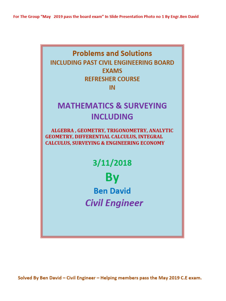 Math Reviiewer Book Part 1 of The Green Book | PDF | Mathematics ...