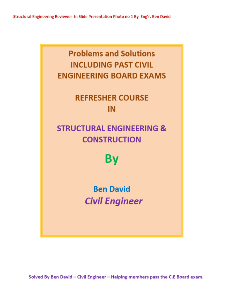 Structural Engineering Exam Review Guide | PDF | Engineer | Engineering