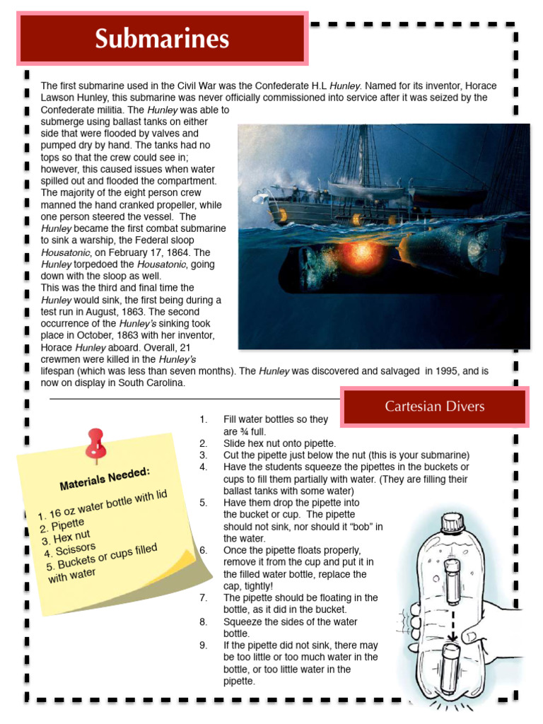 Civil War MC and Sub | PDF | Telegraphy | Submarines