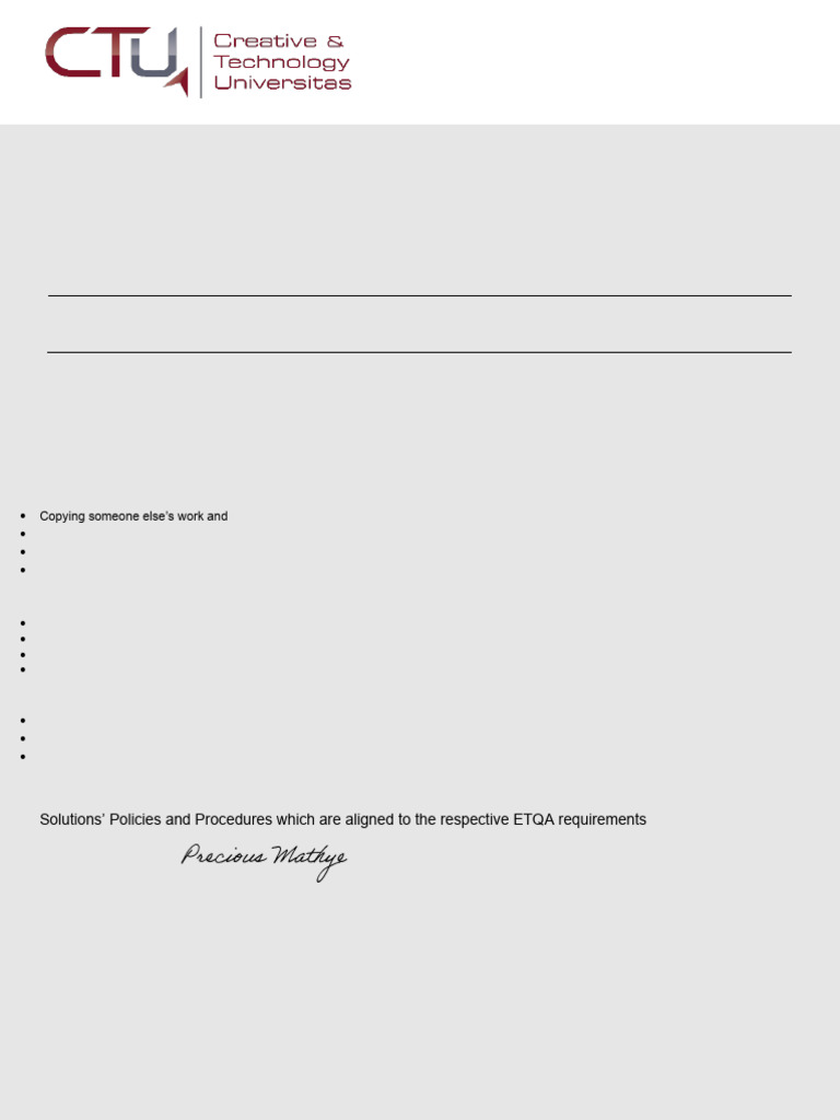 Learner Declaration of Authenticity Form | PDF