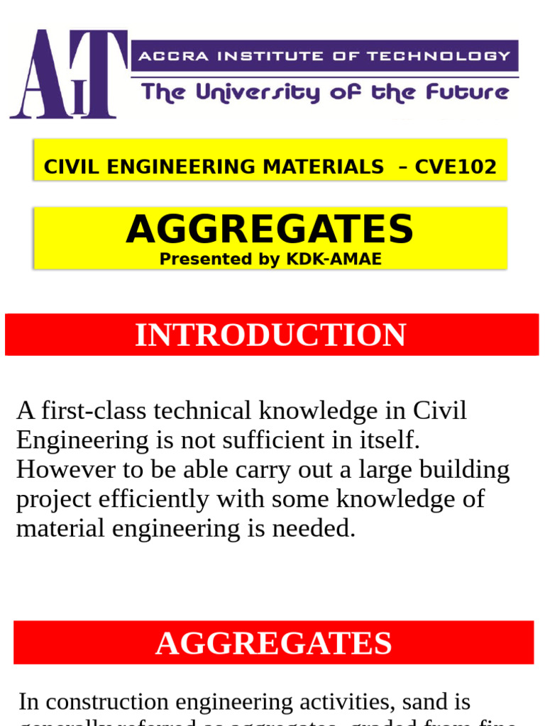Understanding Civil Engineering Aggregates | PDF | Sand | Concrete