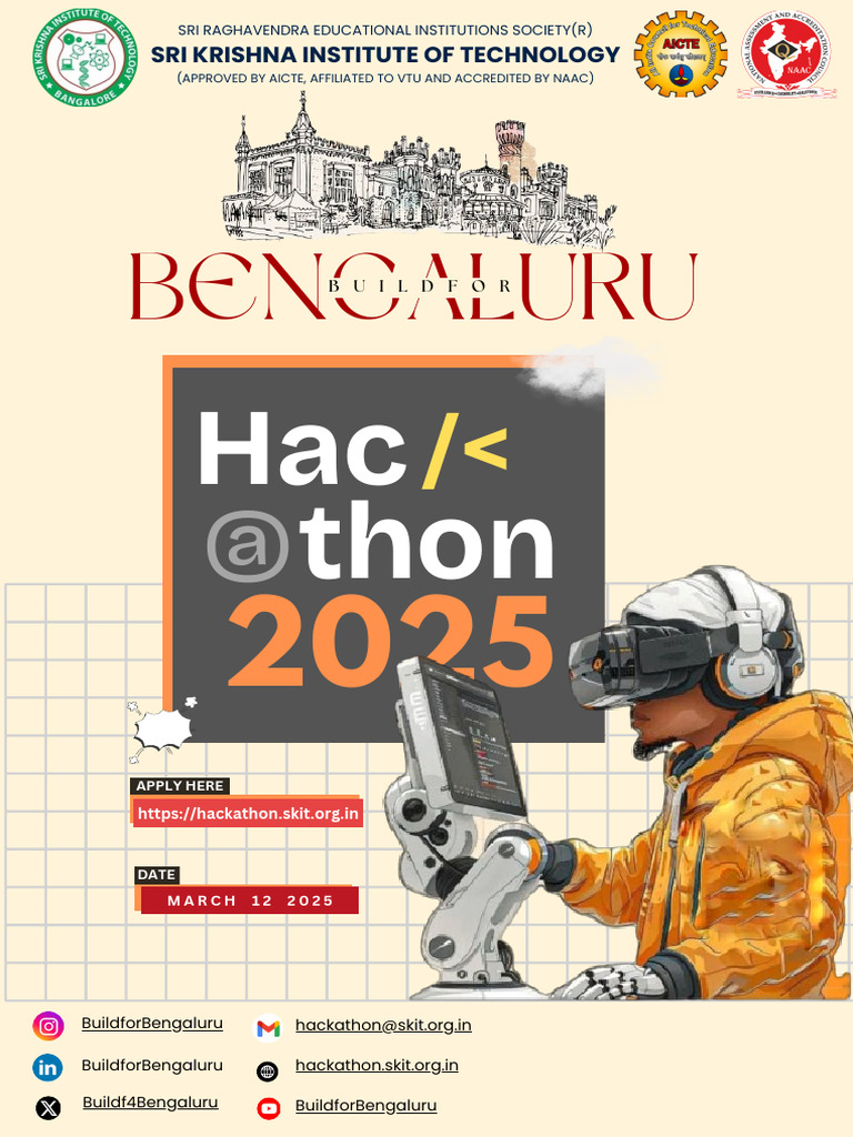 Bengaluru Hackathon 2025 | PDF | Higher Education | Educational Institutions
