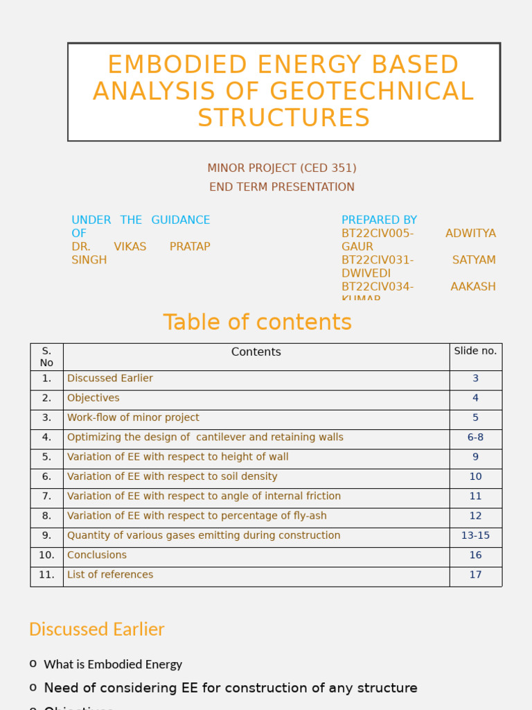 Embodied Energy Presentation | PDF | Gases | Cement