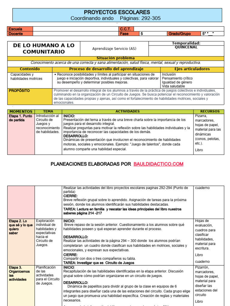 PROYECTOS ESCOLARES_Coordinando ando Páginas_ 292-305 | PDF | Aprendizaje | Sicología
