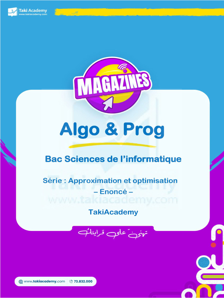 66b92e74c326f Mag Aprox Opti 4SI Prog Énoncé Fethi+ | PDF
