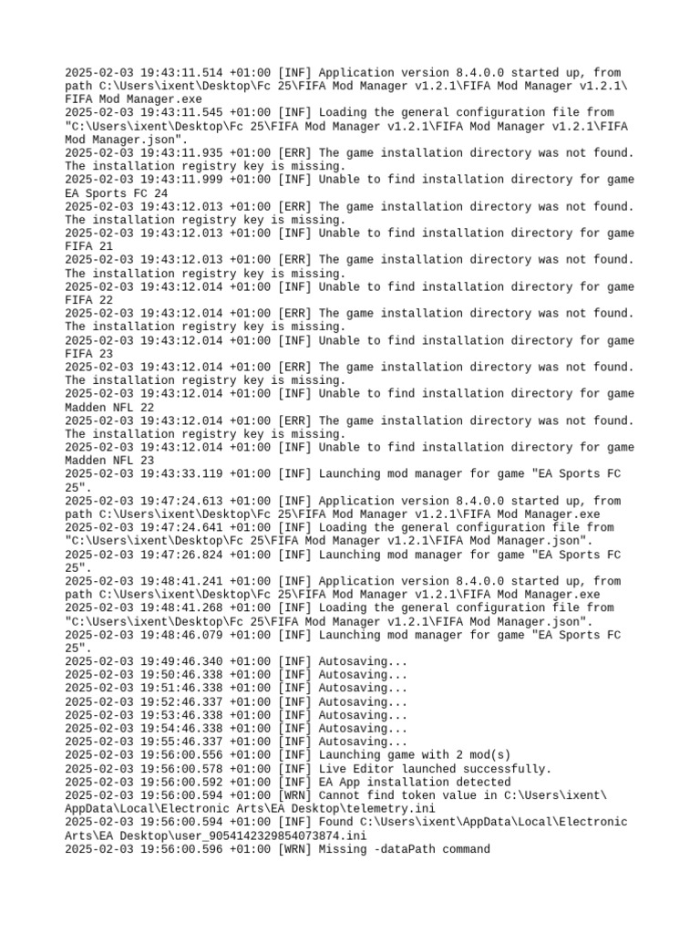 FIFA Mod Manager v1.2.1 Installation Issues | PDF | Windows Registry ...