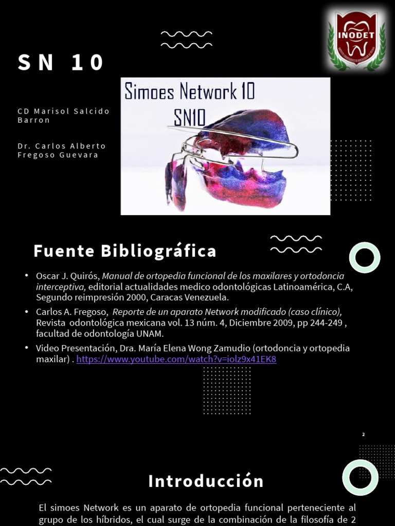 Aparato Network en Ortopedia Maxilar | PDF | Ortodoncia | Medicina CLINICA