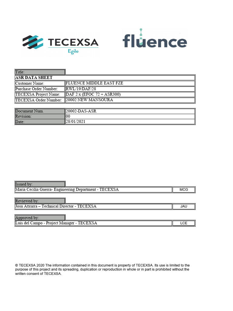 20002-DAS-ASR-00 ASR Data Sheet | PDF | Valve | Gas Technologies