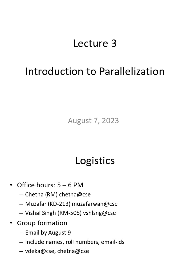 3.introduction To Parallelism | PDF | Parallel Computing | Central Processing Unit