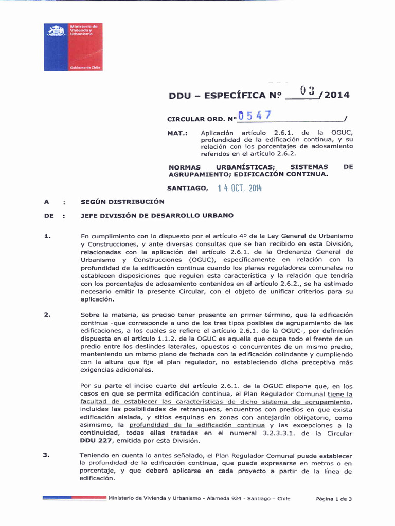 Ddu-Especifica 03 - Cir. 0547 | PDF
