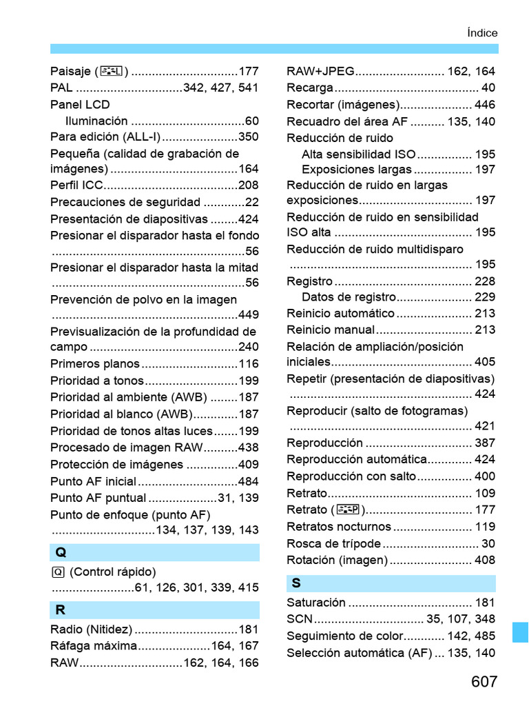 EOS 6D Mark II Instruction Manual ES-607 | PDF | Imagen | Grabación