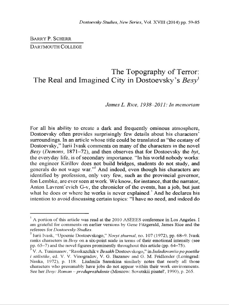 The Topography of Terror The Real and Im | PDF