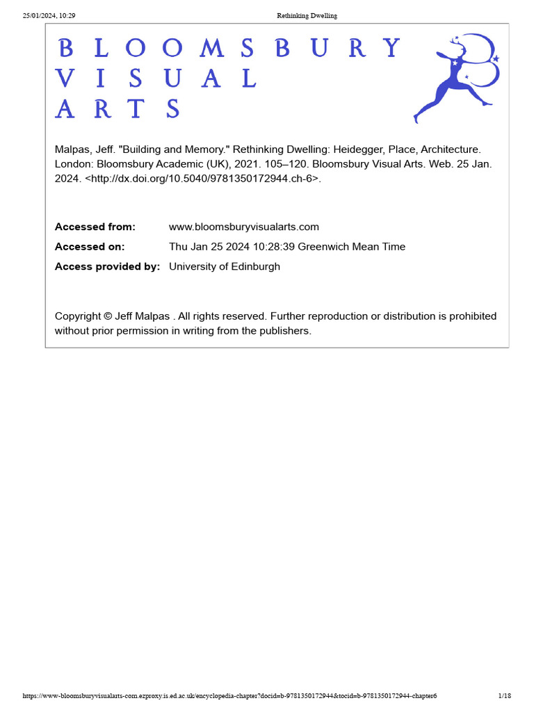 Bloomsbury Visual Arts - Building and Memory | PDF | Memory | Martin ...