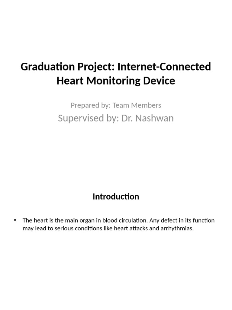 Graduation Project Presentation | PDF