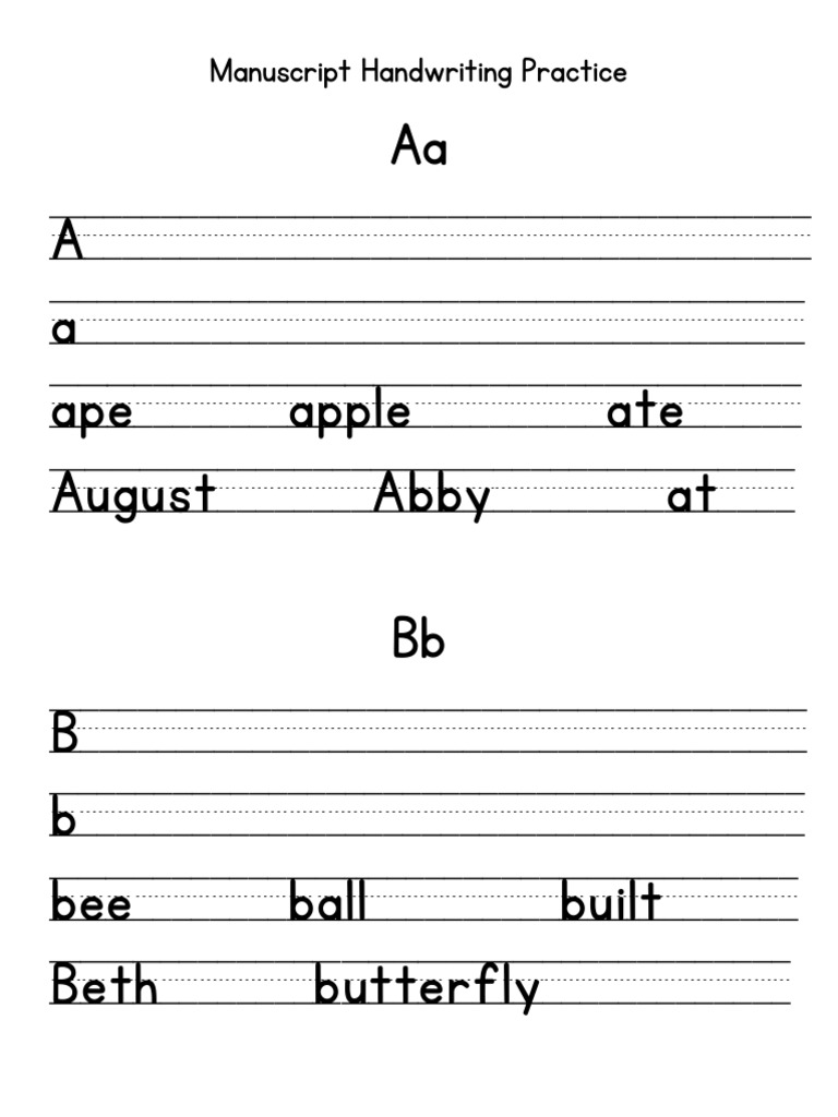 A A Ape Apple Ate August Abby at | PDF