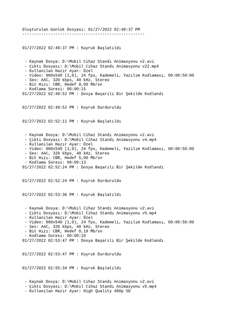 A Me Encoding Log | PDF