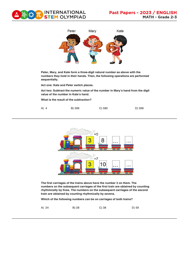 2023 EN Mathematics 2-3 | PDF | Workweek And Weekend