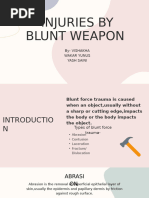 Blunt and Sharp Force Injury Classifications | PDF | Medical ...