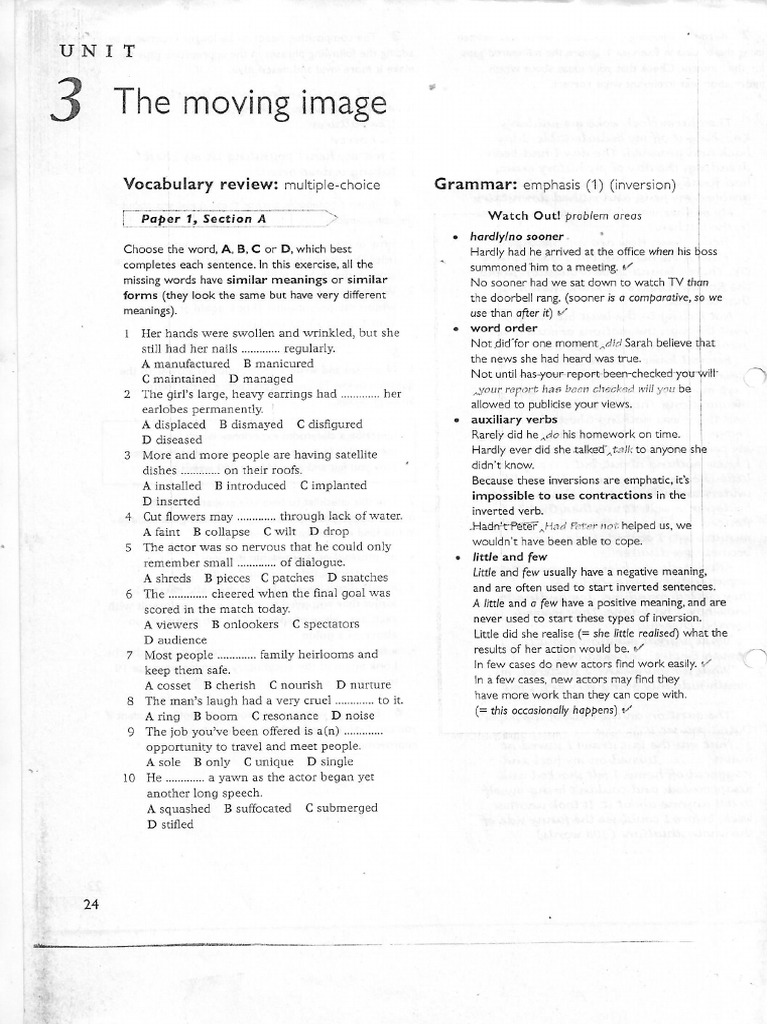 Unit 3-Proficiency - Exam Maximiser | PDF