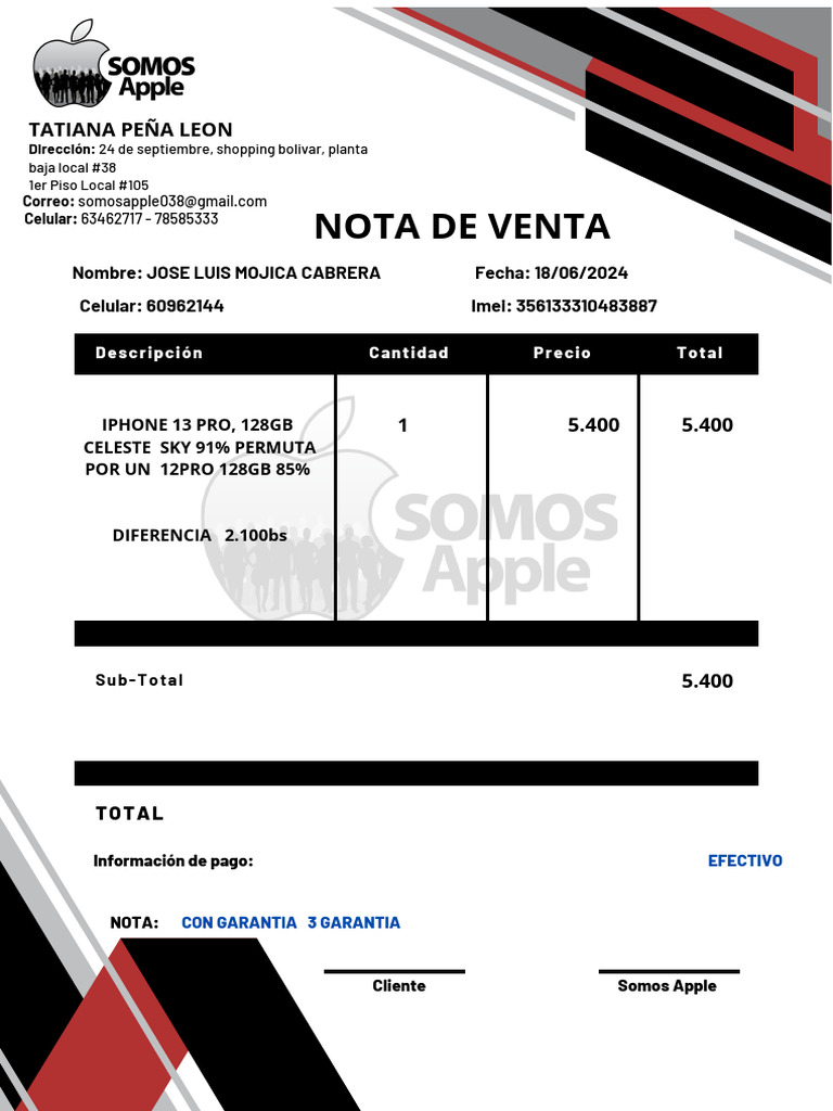 JOSE LUIS MOJICA CABRERA PERMUTA | PDF