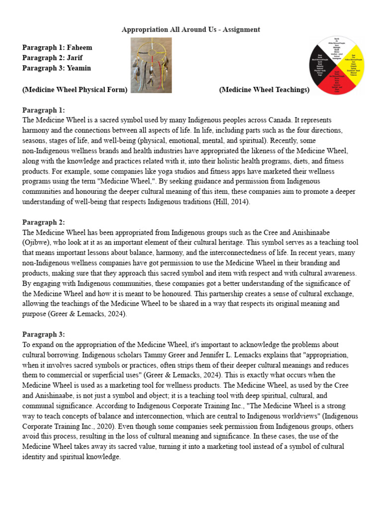 Appropriation All Around Us - Assignment-2 | PDF | Indigenous Peoples