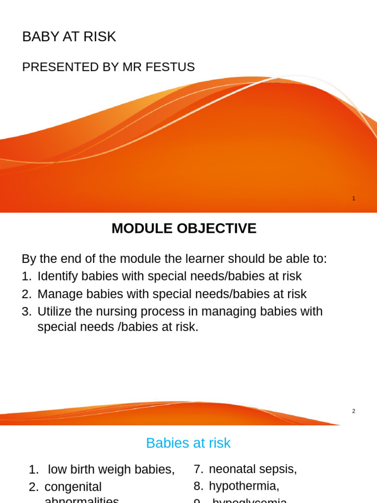 Baby at Risk Final-1 | PDF | Preterm Birth | Low Birth Weight