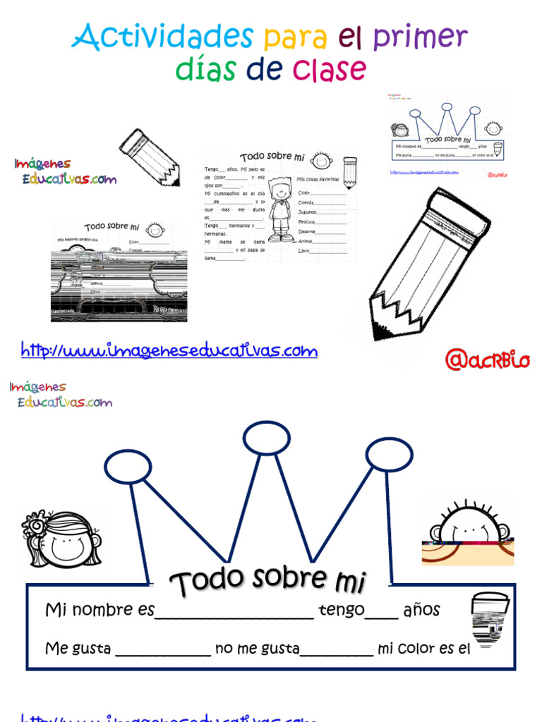 Actividades Primeros Dias de Clase | PDF
