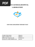 GeneXpert Testing SOP Overview | PDF | Tuberculosis | Polymerase Chain ...