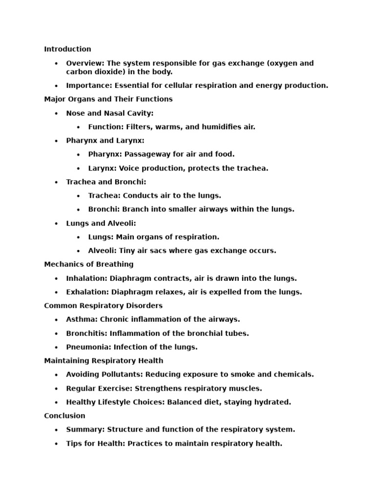 The Human Respiratory System | PDF