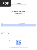 Partial Fractions Worksheet | PDF | Algebra | Mathematics