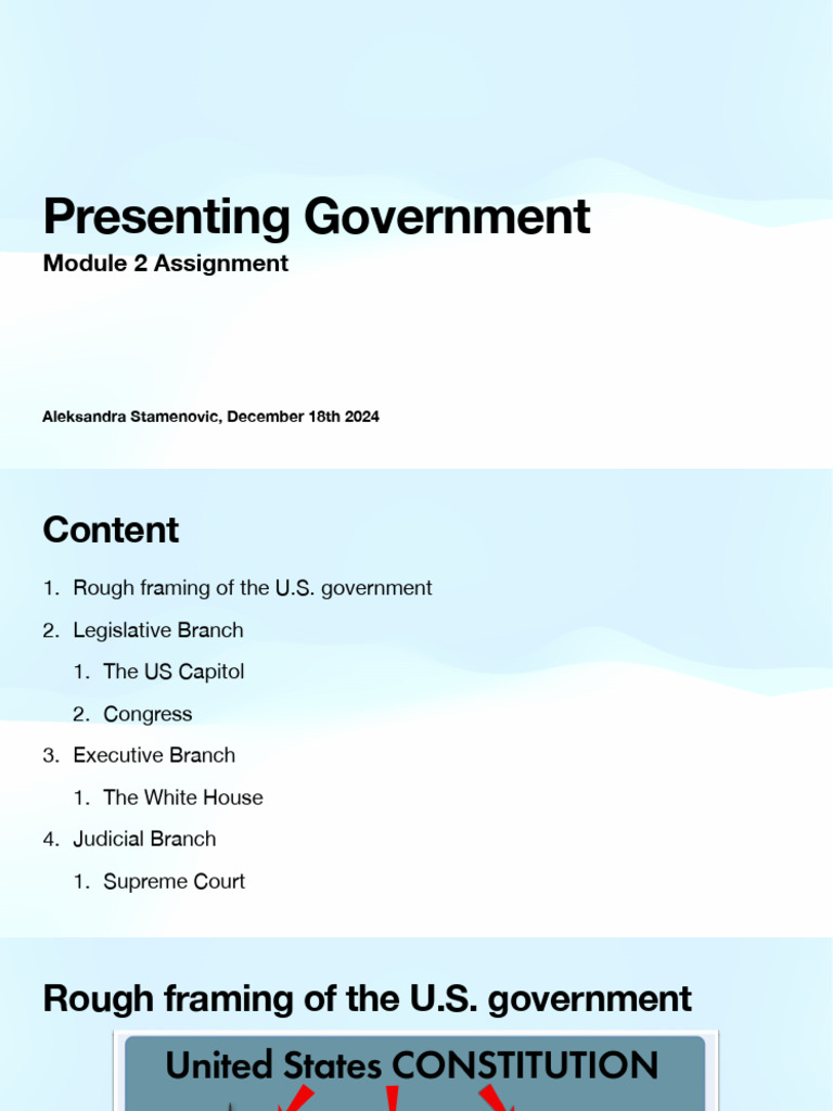 Presenting Government | PDF | Federal Government Of The United States ...