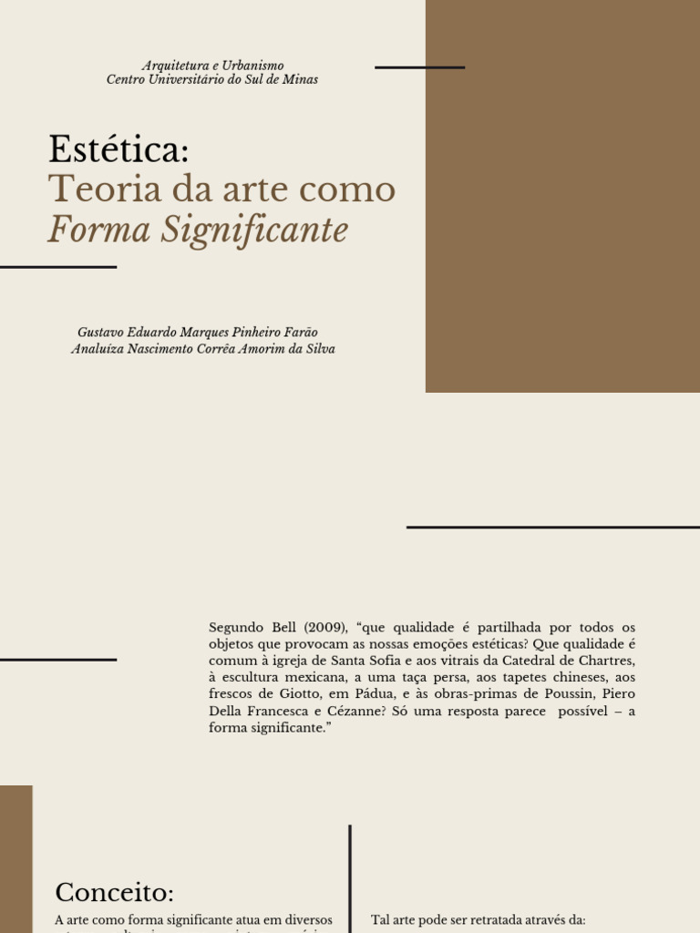 Arte como Forma Significante: Teoria e Análise | PDF | Estética | Emoções