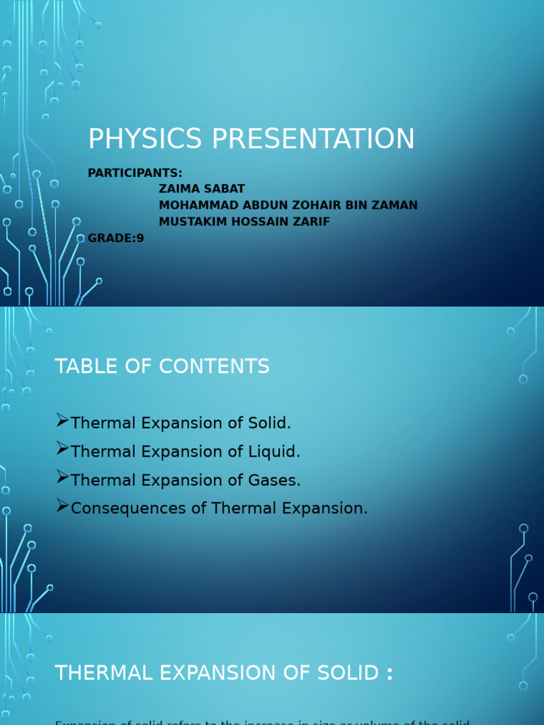 Thermal Expansion for 9th Graders | PDF | Thermal Expansion | Liquids
