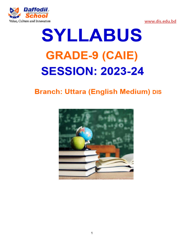 Final Term - Grade 9 (CAIE) 2023-2024 | PDF