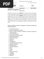 Tissues Class 9 Notes | PDF | Epithelium | Tissue (Biology)