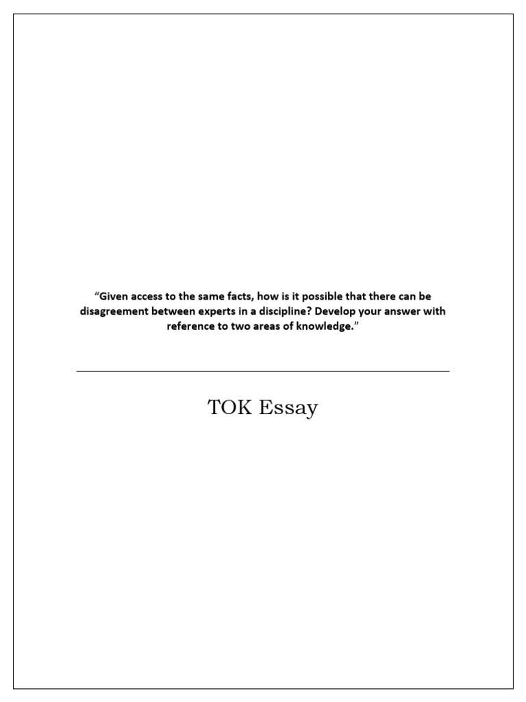 Final ToK Essay (Topic 5) Bhuvan Verma | PDF | Methodology | Knowledge