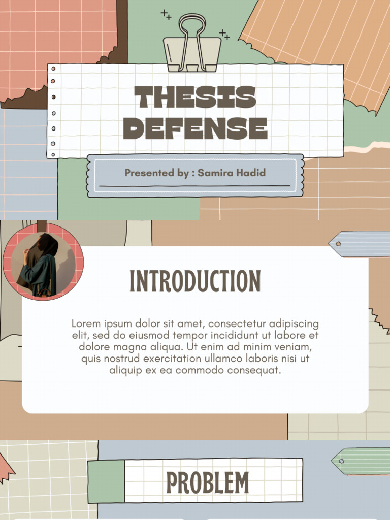 Brown Aesthetic Modern Thesis Defense Presentation | PDF