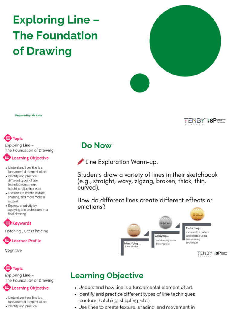 Y7 T1 Exploring Line - The Foundation of Drawing | PDF | Drawing